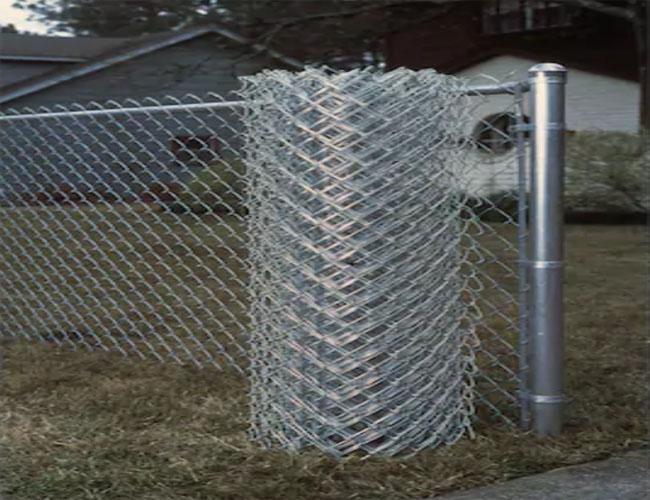 Kain Pagar Mesh Rantai Baja Galvanis dengan Ukuran Lubang 60x60mm